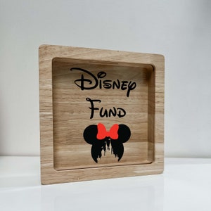 Personalized Mickey Minnie Mouse Design Money Box Wooden Coin Savings ...