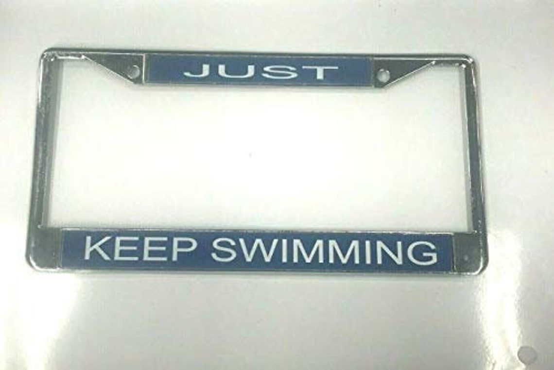 Chrome License Plate Frame Metal Custom Personalized Engraved ...