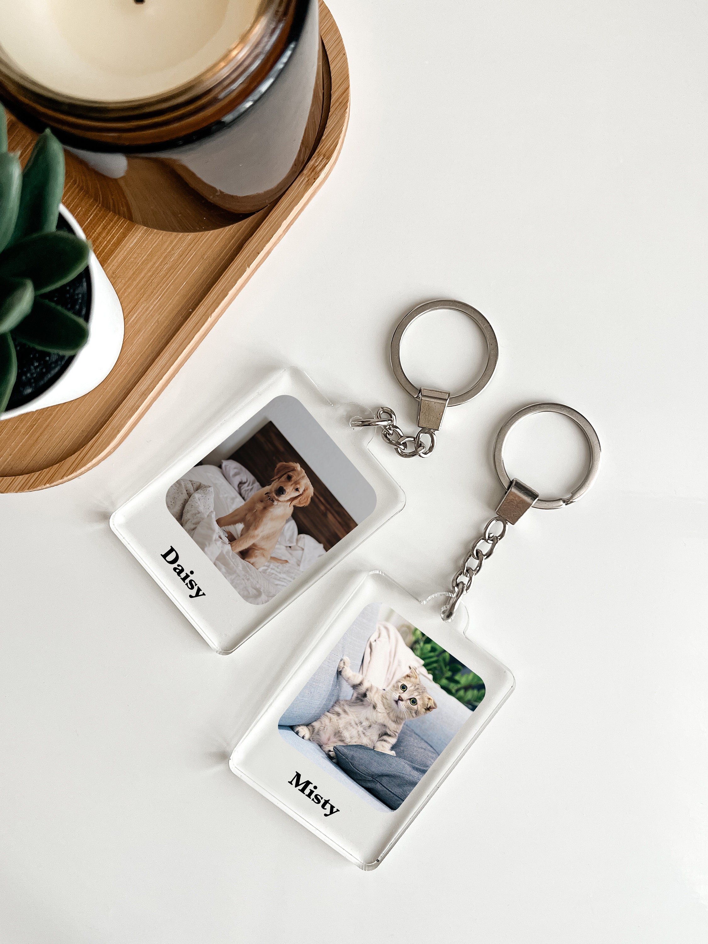 Photo Keychain Personalized, Custom Photo Keychain, Personalized ...