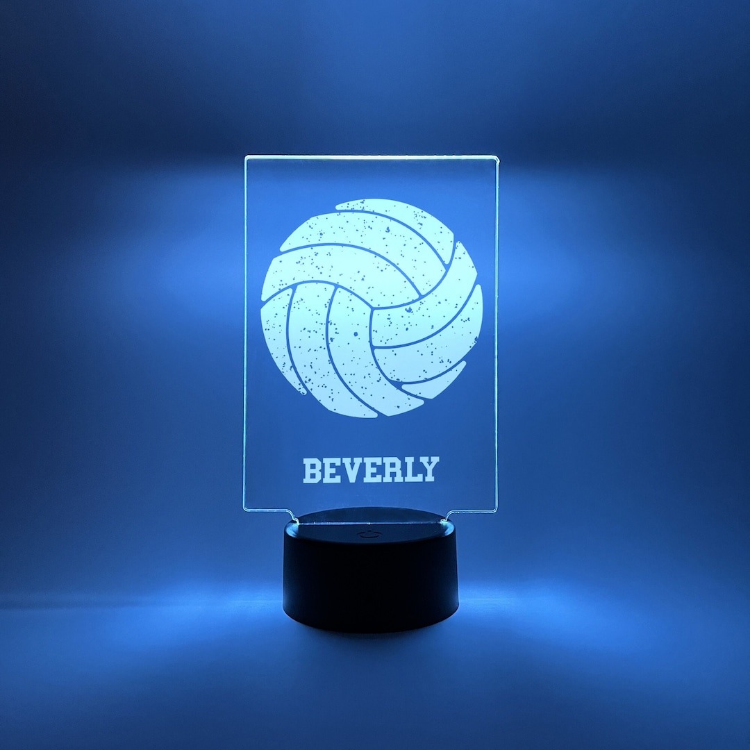 Custom Personalized LED 16 Colors Night Light up Lamp Sports Football ...