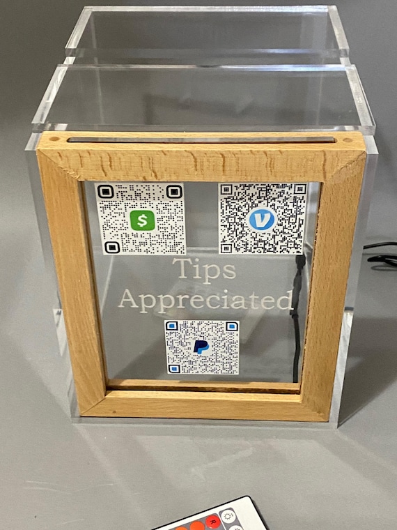 Fantastically Unique Eye Catching Light up Tip Box Fund Raiser - Etsy