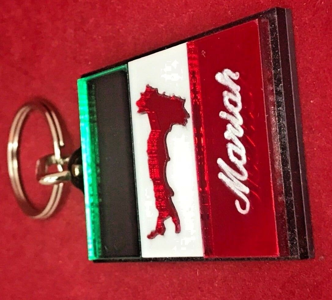 Italian Italy Flag Keychain Personalized Custom Name Free | Etsy