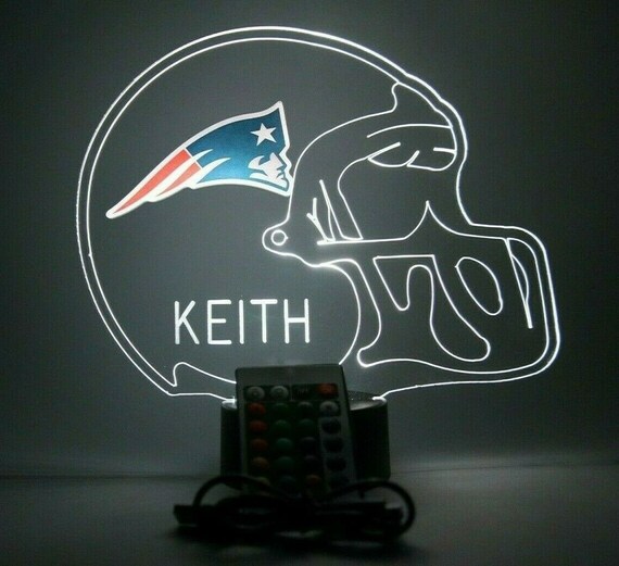 NEW ENGLAND PATRIOTS Football Table Lamp (Handcrafted) - munimoro.gob.pe