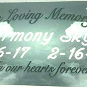 In Loving Memory R.I.P Personalized Custom License Vanity Plate Free ...