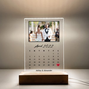 Custom Personalized Night Light Photo Picture LED Light Stand ...