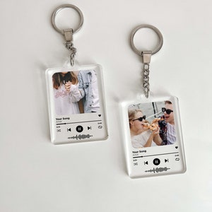 Personalized Photo Picture Keychain, Christmas Gifts, Anniversary ...