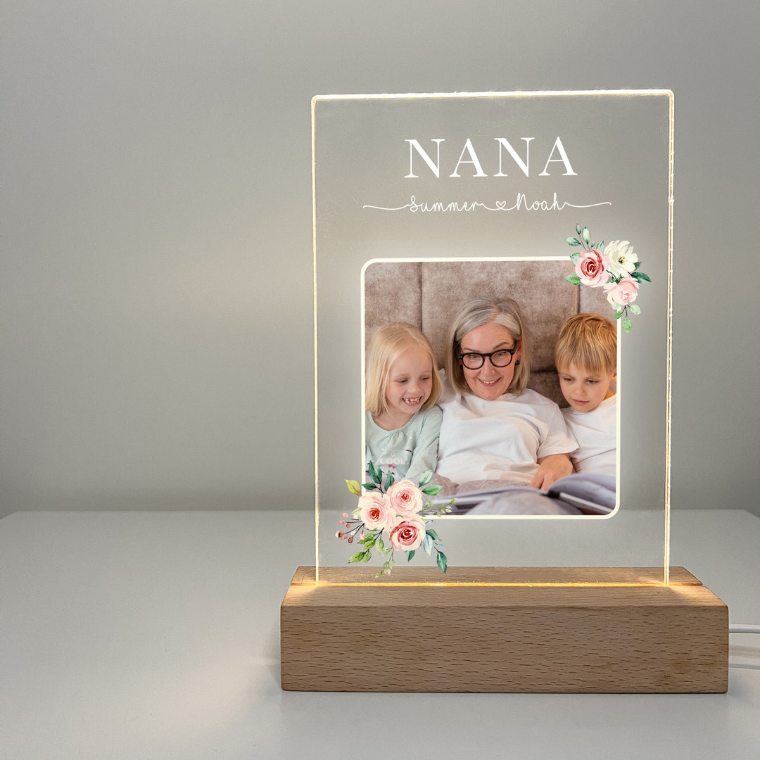 Custom Photo Picture LED Wood Stand Night Light up Table Lamp Best ...