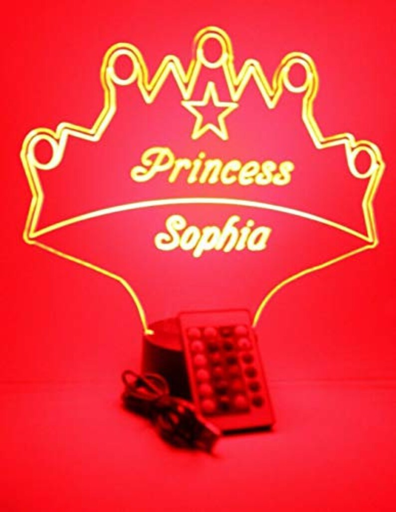 Royalty Fairy Princess Crown Night Light up Table Desk Lamp | Etsy
