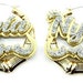 Personalized Custom Gold Hoop Bamboo Earrings Name Plate Laser - Etsy