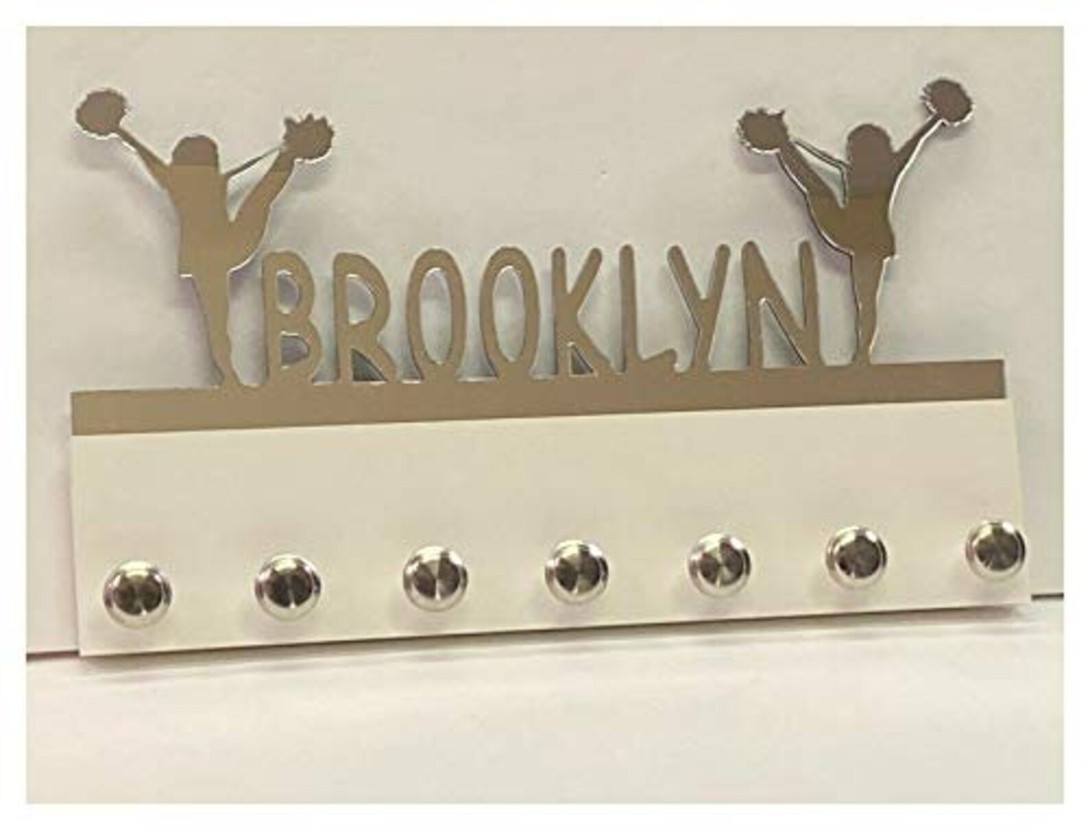 Custom Personalized Name Medal Holder Cheerleader Cheer Sport Display ...