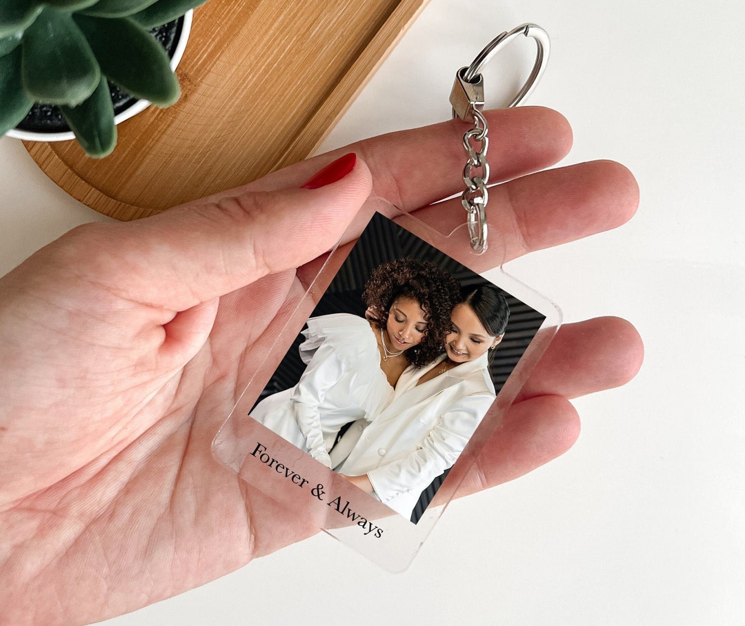 Custom Personalized Photo Keychain, Personalized Keychain, Anniversary ...
