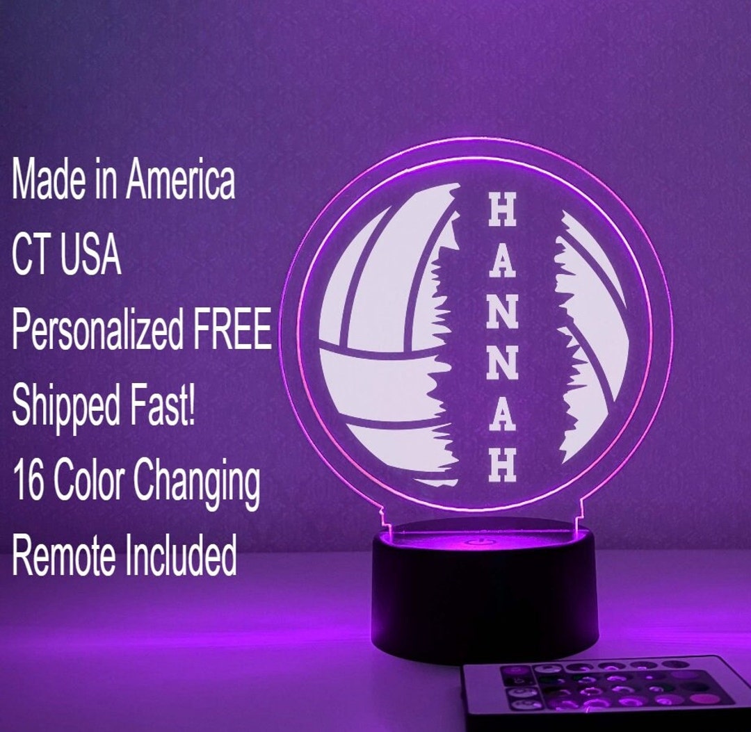 Personalize Free | Volleyball 3D Night Light | Gift for Volleyball ...