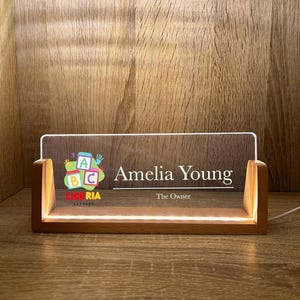 Personalized Name & Title Desk Plate Stand | Featuring Your Custom ...