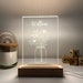 Custom Personalized LED Flower Night Light Lamp Stand Girls Ladies Mom ...