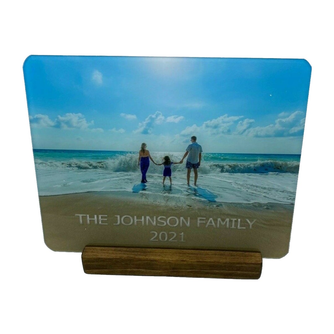 Large Custom Free Standing Picture Photo Frame Table Desk Stand Elegant ...