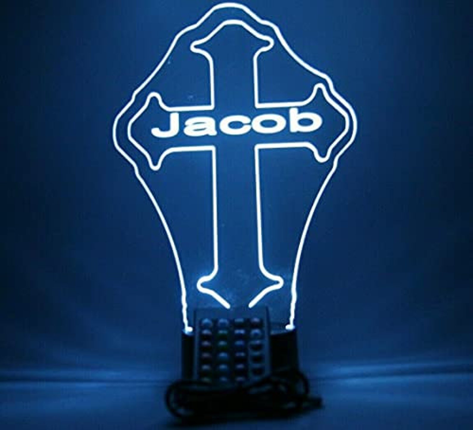 Religious & Inspirational Cross Night Light up Table Desk Lamp - Etsy