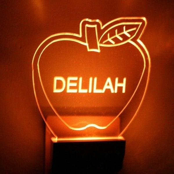 Apple Night Light - Etsy