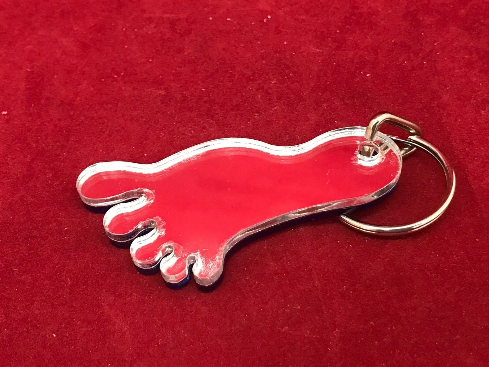 Baby Foot Cute Keychain Personalized Custom Name Free Engraved | Etsy