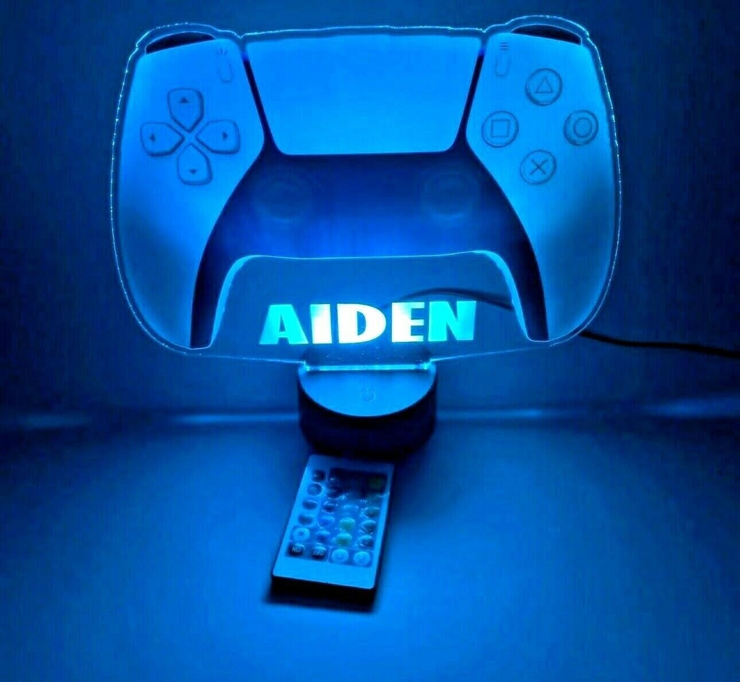 Video Game Controller Console Controller 5 Gaming Room Night Light up ...