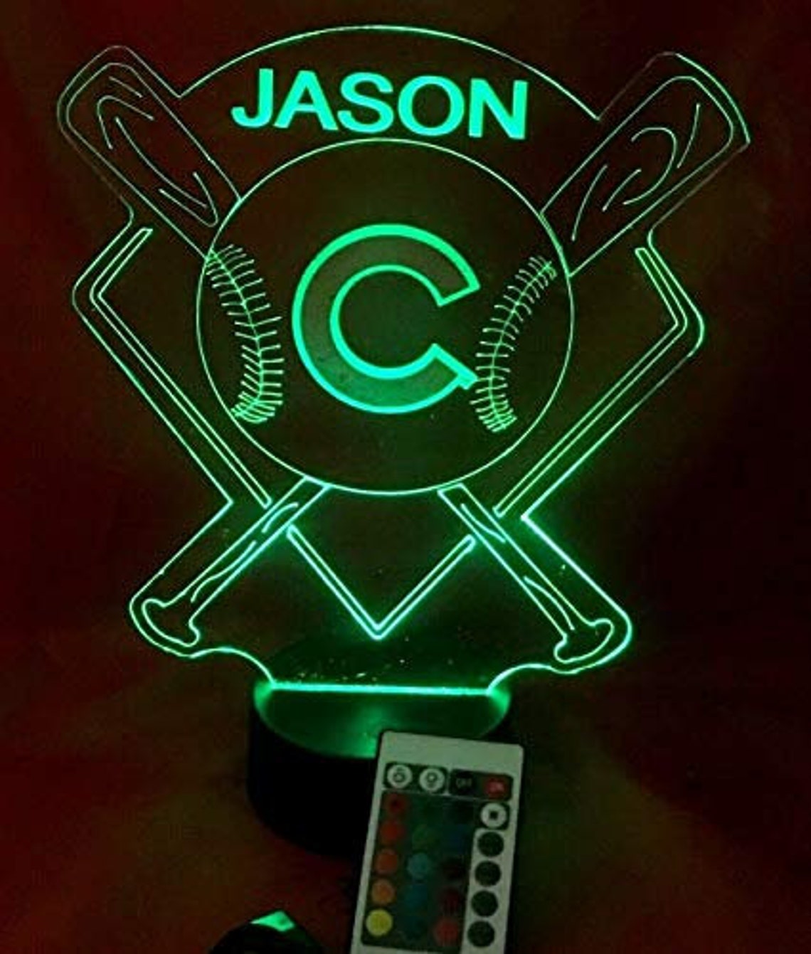 Chicago Cubs Night Light up Table Lamp Baseball Stadium Sports | Etsy