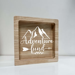 Personalized Wooden Money Box for Men, Custom Money Box, Family Couples ...