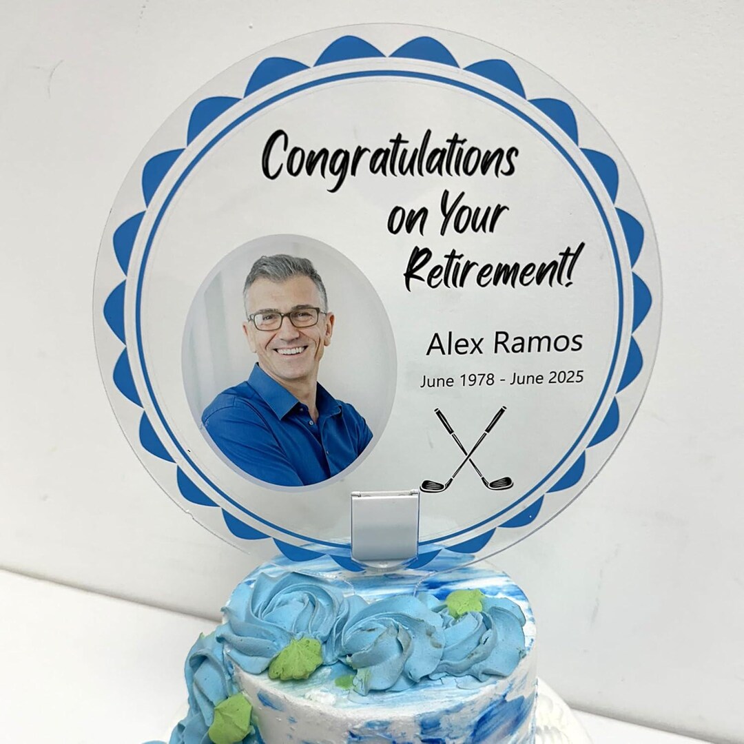 Light up Personalized Custom Party Decor Cake Top Topper Any Photo ...