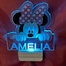 Minnie Mouse Night Light Multi Color Personalized LED Wall - Etsy