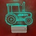 Tractor Night Light Multi Color Personalized LED Wall Plug-in | Etsy