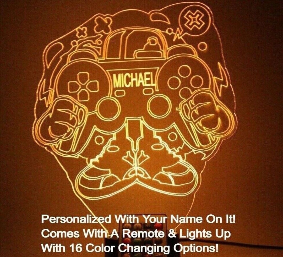 Video Game Controller Console Controller Gaming Room Night Light up ...
