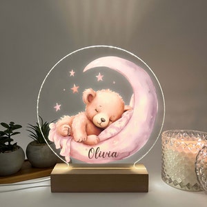 Teddy Bear Night Light Night Light for Kids Room, Nursery Night Light ...
