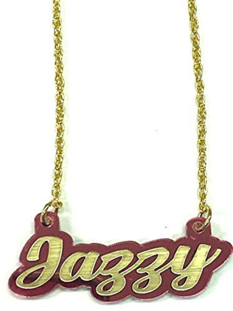 Personalized Name Plate Custom Name Necklace Nameplate Chain | Etsy