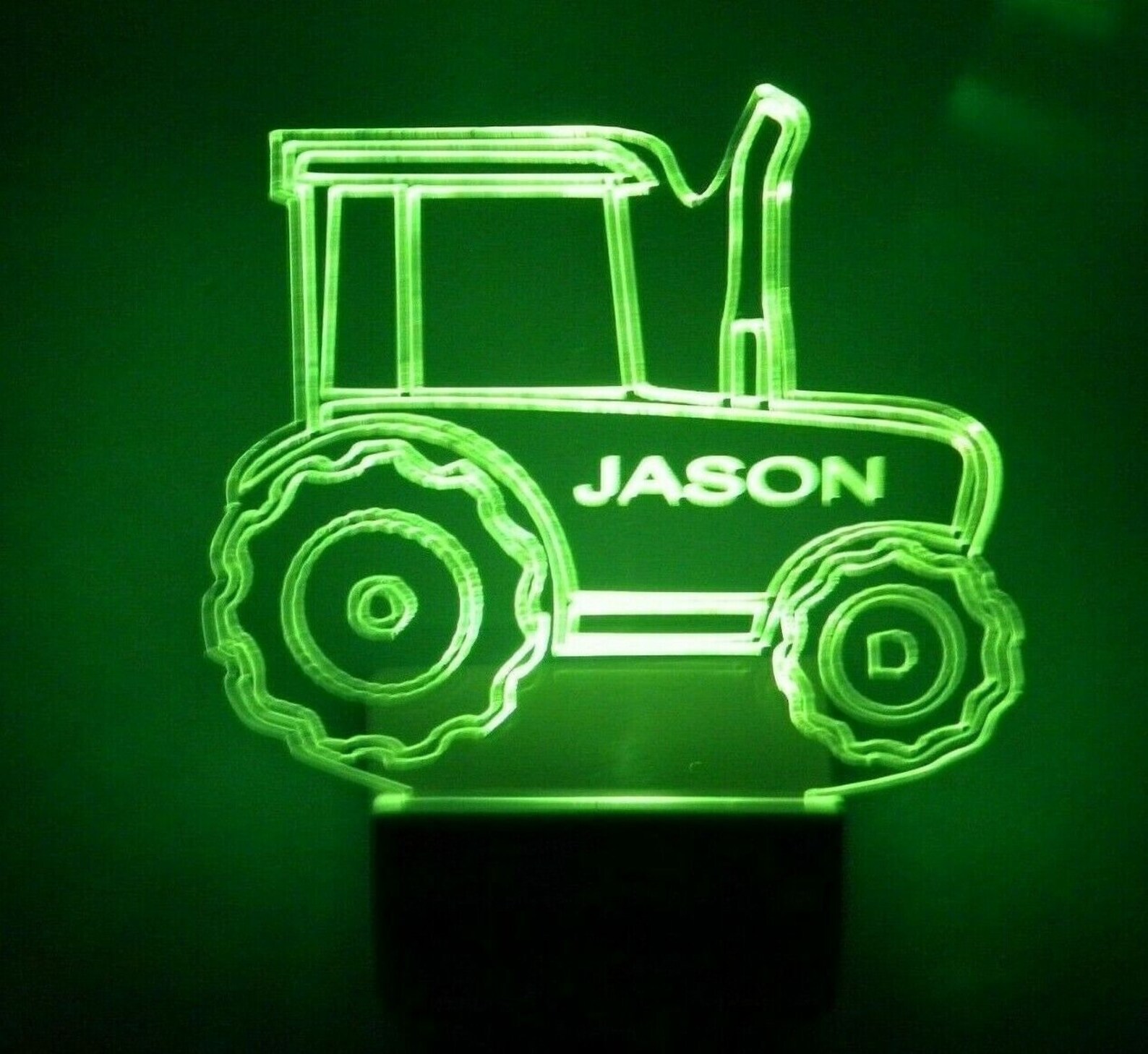 Tractor Night Light Multi Color Personalized LED Wall Plug-in - Etsy