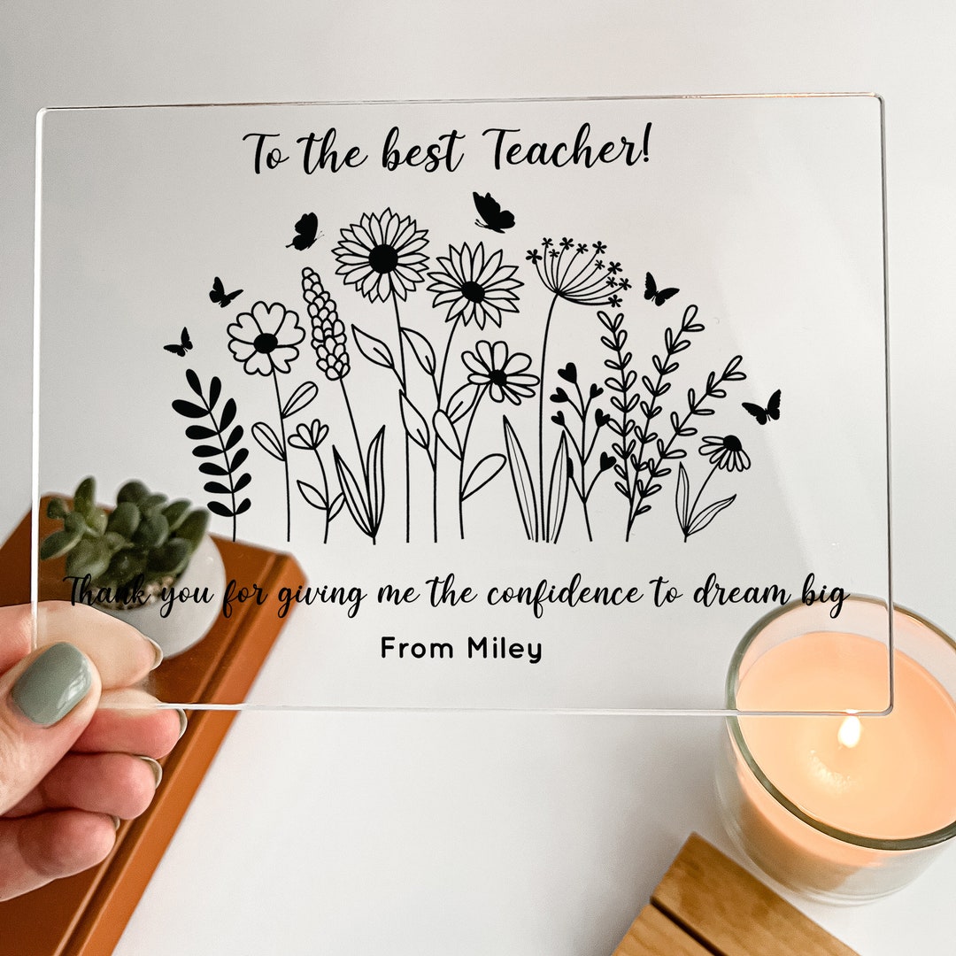 Personalized Educator Desk Wood Stand, Custom Wooden Name Sign Teacher ...