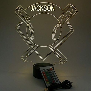 Baseball Stadium Bats Ball Sports Player Fan Team Custom Name Room ...