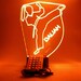 Female Girl Karate Martial Arts Kung-fu Night Light up Table Desk Lamp ...
