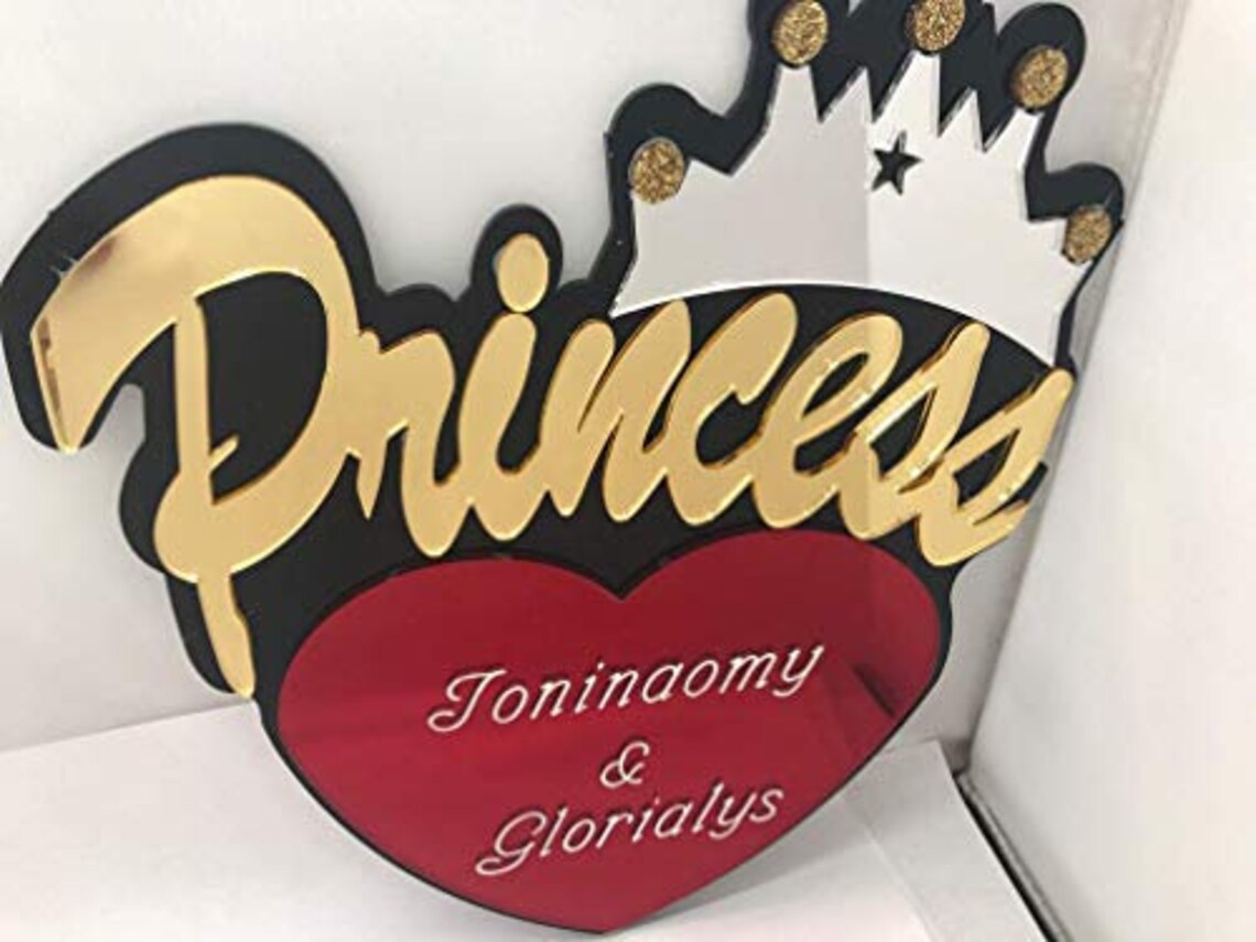 Princess Heart Wall Art Design Decoración del hogar Colgante - Etsy España