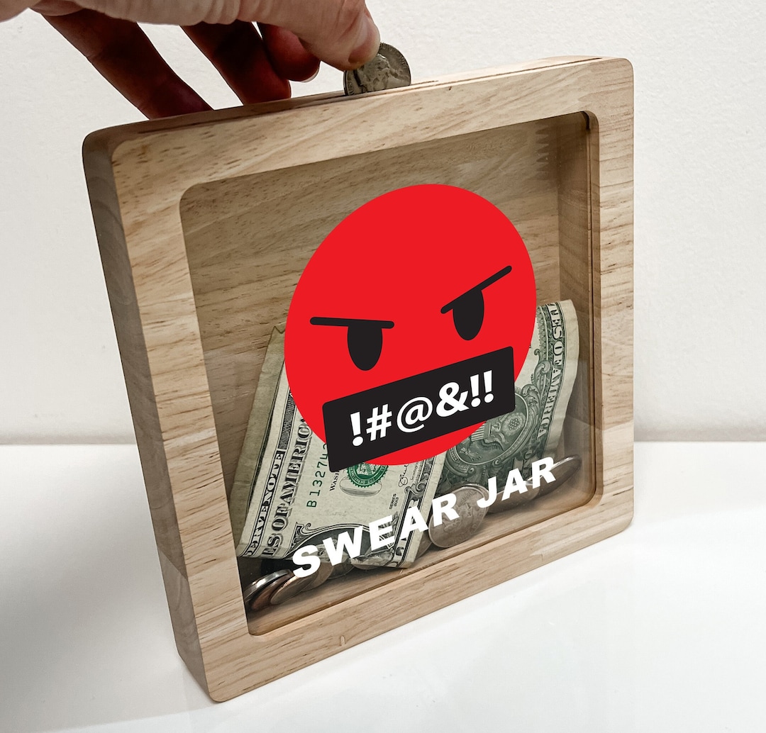 Personalized / Swear Jar / You Say It You Pay It / Cuss Jar Coin Bank ...