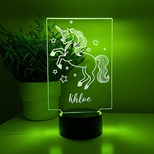 Custom Personalized Picture LED 16 Color Light up Lamp Stand - Etsy