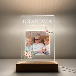 Custom Photo Picture LED Wood Stand Night Light up Table Lamp Best ...