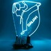 Female Girl Karate Martial Arts Kung-fu Night Light up Table Desk Lamp ...