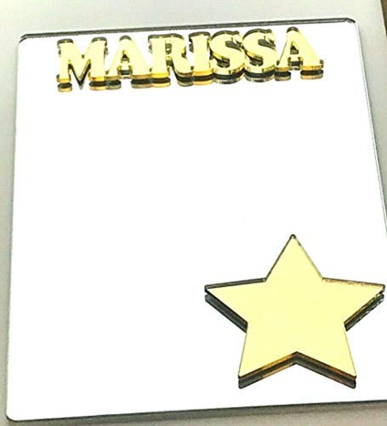 Star Bright Locker Mirror Personalized Back to School Magnetic - Etsy