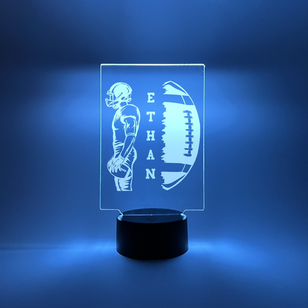 Custom Personalized Name LED 16 Colors Night Light up Table Desk Lamp ...