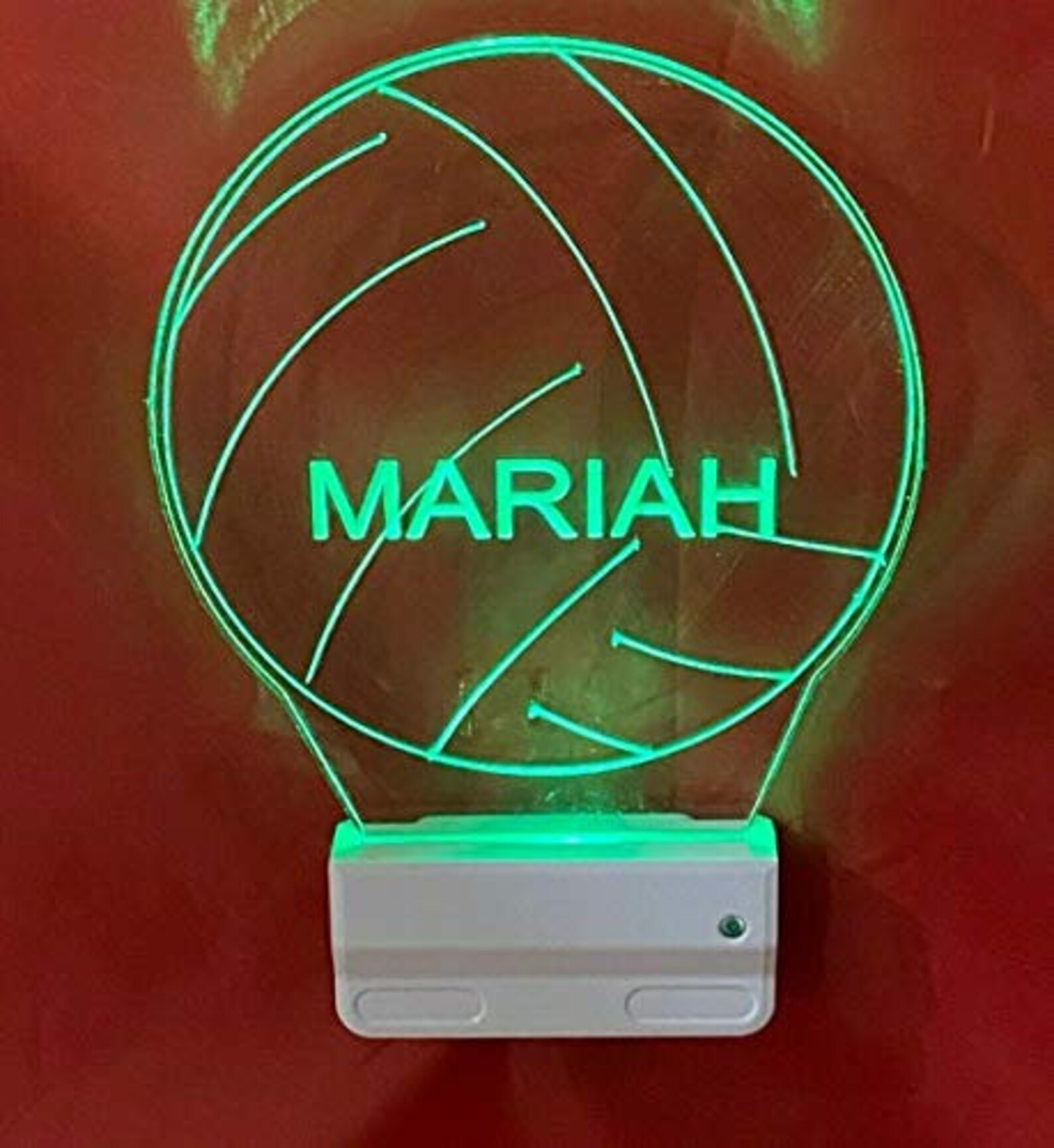 Volleyball Night Light Multi Color Personalized LED Wall | Etsy