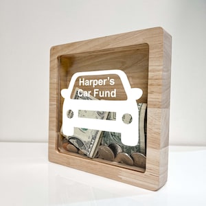 Personalized Car Savings Piggy Bank for Boys - Car Custom Name Money ...