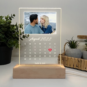 Custom Personalized Night Light Photo Picture LED Light Stand ...