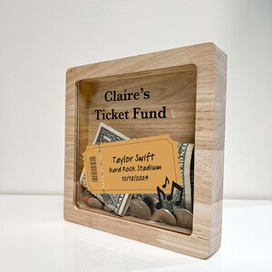 Concert Bank Shadow Box Personalized Adventure Ticket Fund Concert ...