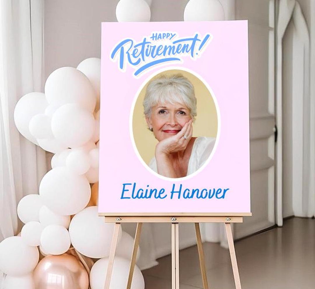 Acrylic Party Sign in Boards With Photo Logo Personalized Happy ...