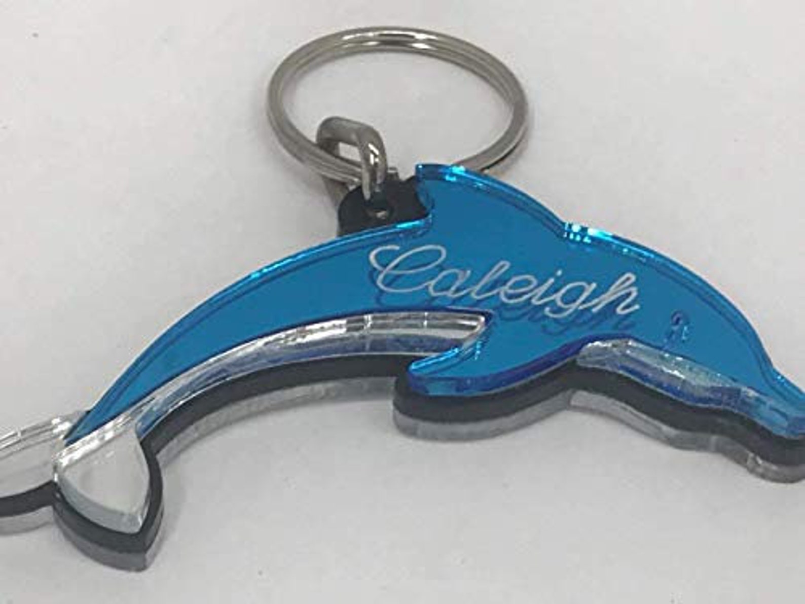 Dolphin Keychain Personalized Custom Name Free Engraved Key - Etsy