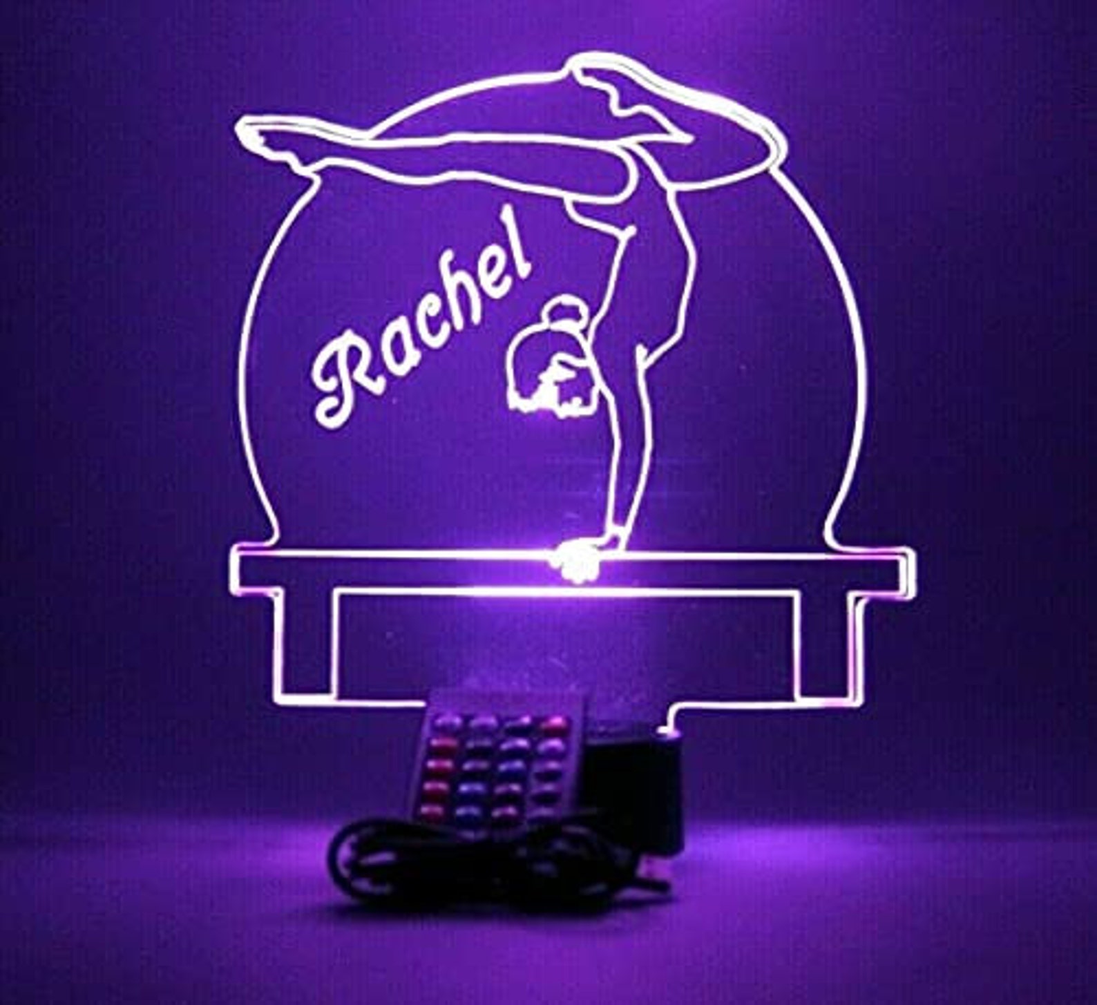 Gymnast on Beam Gymnastics Night Light up Table Desk Lamp LED - Etsy
