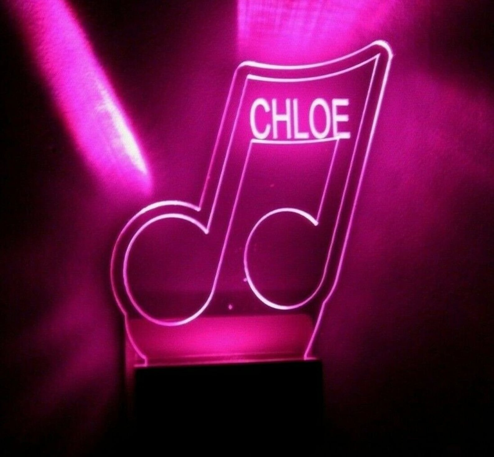 Music Notes Night Light Multi Color Personalized LED Wall - Etsy